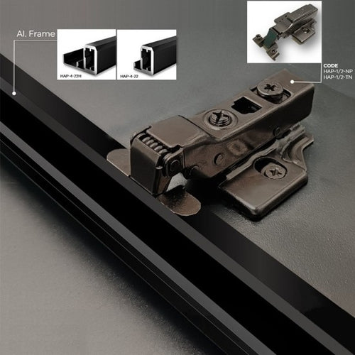Ebco 19 mm Aluminium Profile Door Hinges