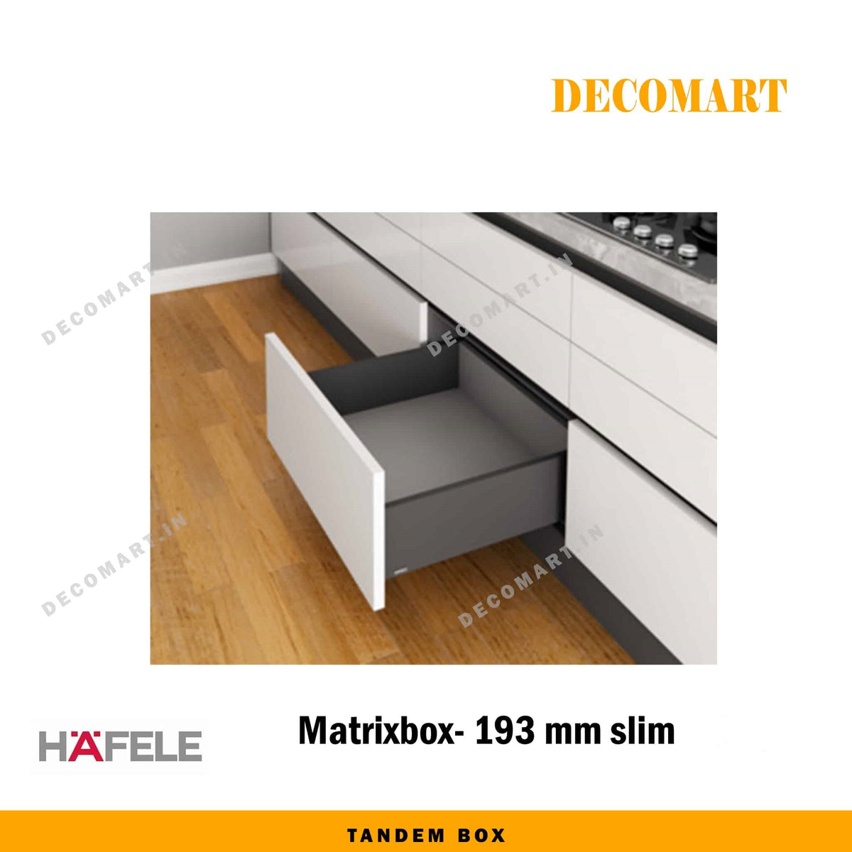 Hafele Matrix Tandem Box Slim -60 kg