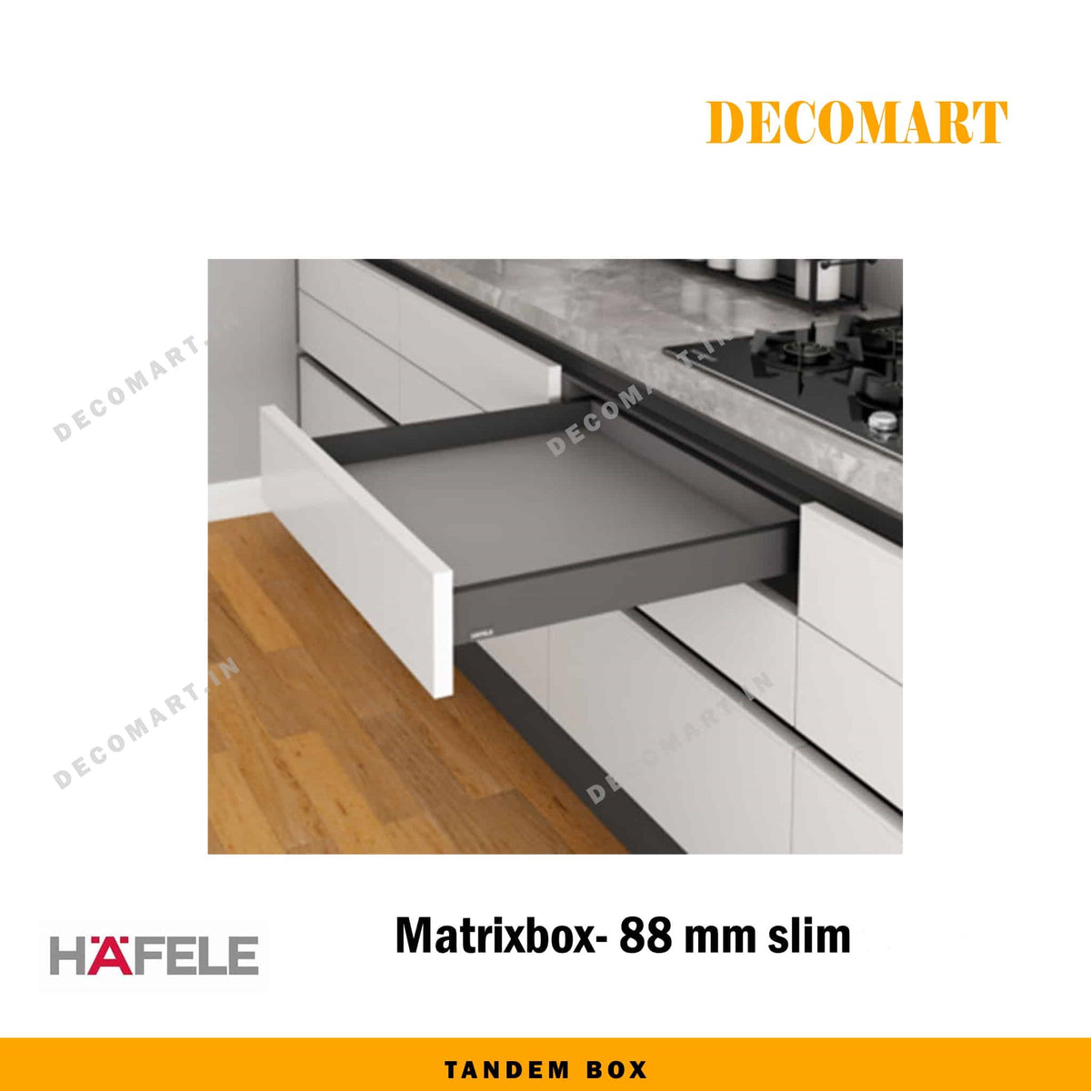 Hafele Matrix Tandem Box Slim -40 kg