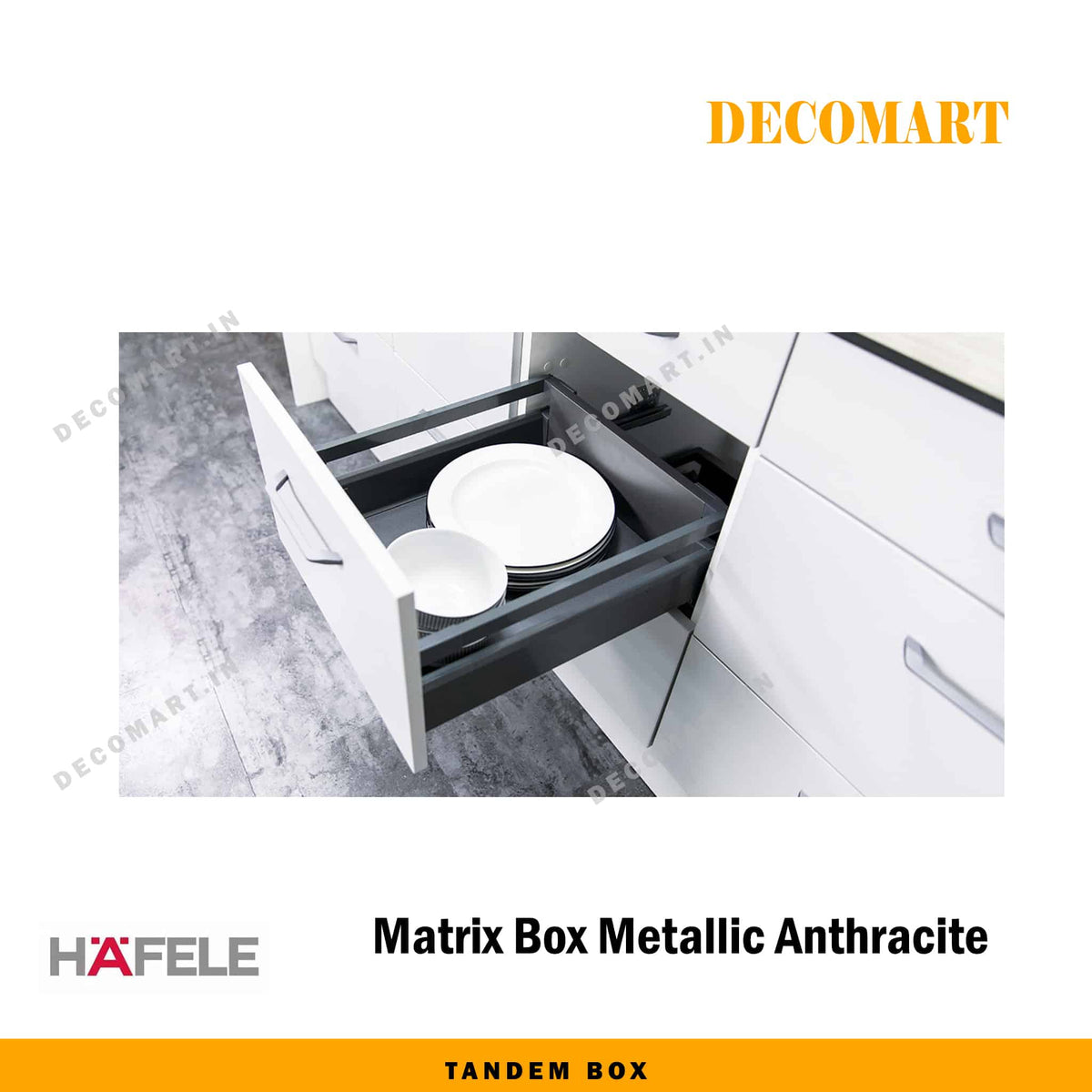 Hafele Matrix Tandem Box Premium+ Soft Close -40 kg