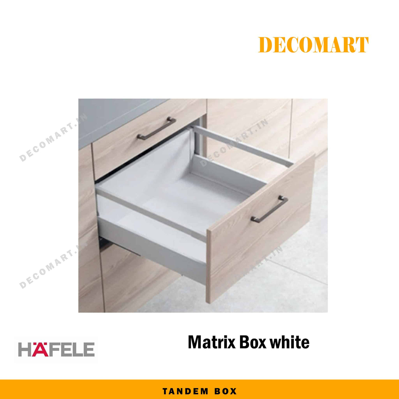 Hafele Matrix Tandem Box Premium+ Soft Close -40 kg