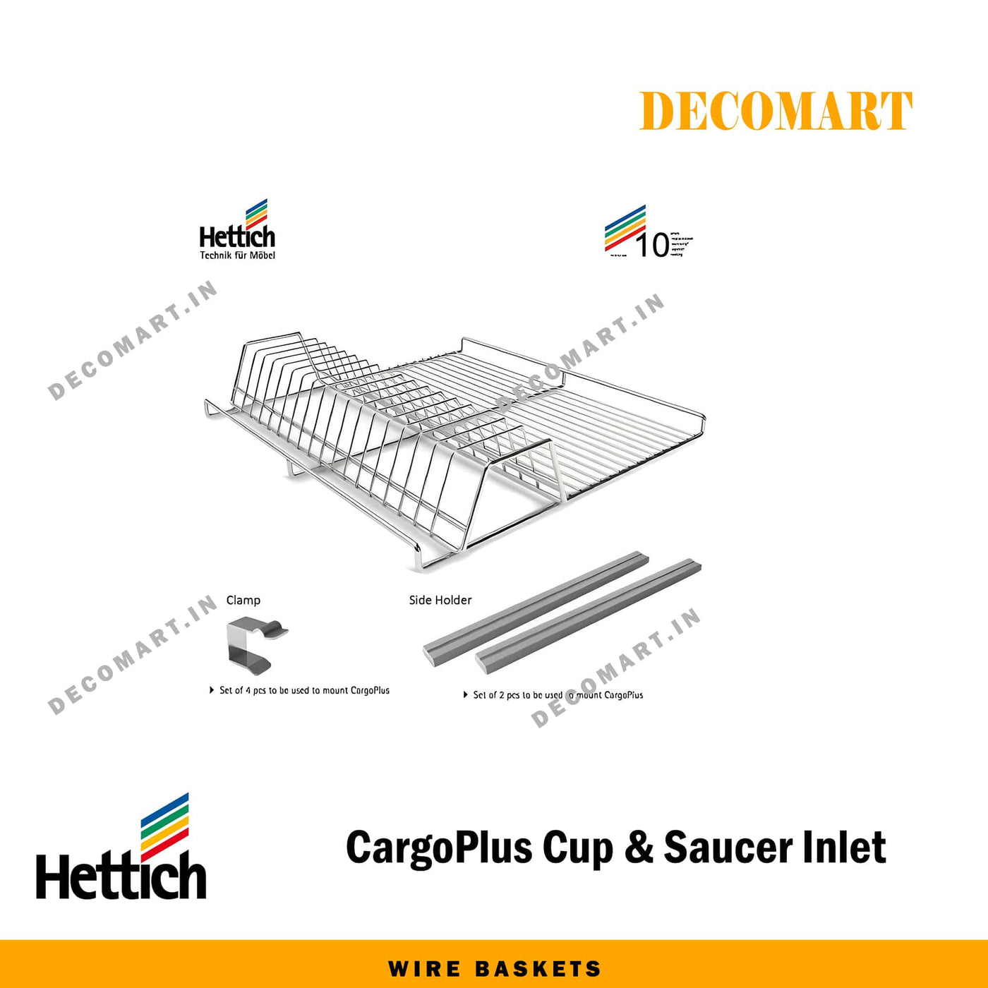 Hettich CargoPlus Inlets for 600 mm Cabinet